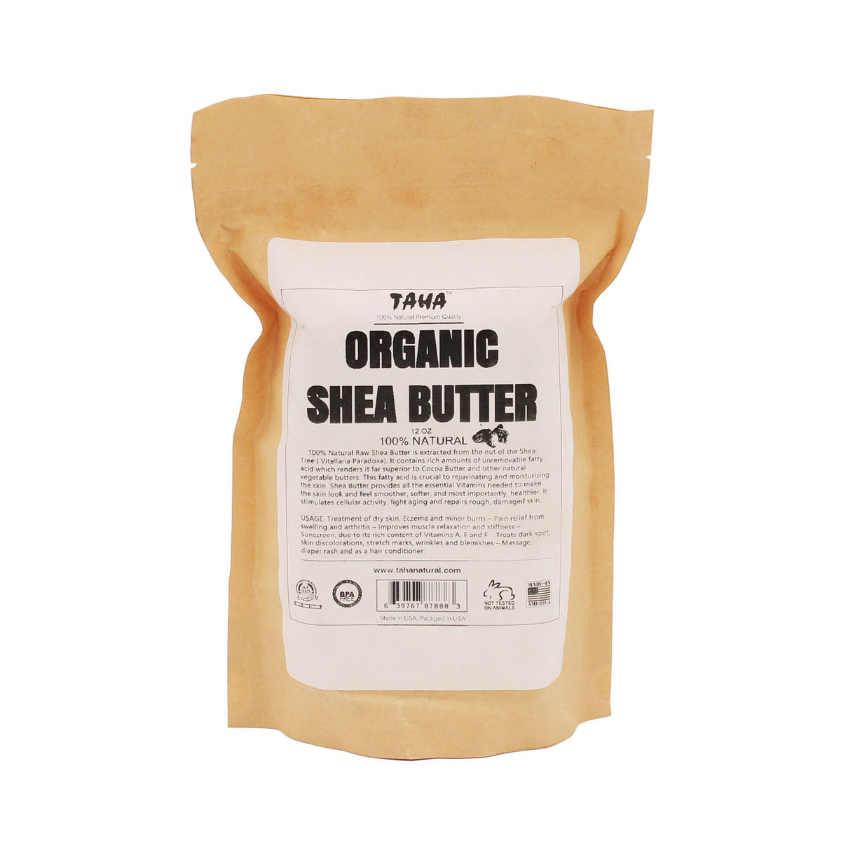 100% Natural Shea Butter [BAG] 12oz (30ct) – Taha Natural Wholesale